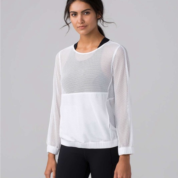 lululemon athletica | Tops | Lululemon Mesh On Mesh Pop Over | Poshmark